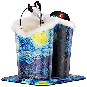 Plush Fluffy Lined Anti-scratch Eyeglasses Holder Protective Glasses Stand Case