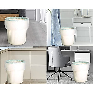 JASINCESS 8 Gallon Strong Trash Bags Garbage Bags Small Plastic Bags for home office kitchen (120 PCS, White)