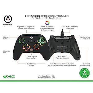 PowerA Spectra Infinity Enhanced Wired Controller for Xbox Series X|S- Black