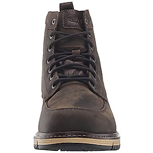 KEEN Men's San Jose 6" Soft Toe Waterproof Wedge Work Boots, Cascade Brown/Black, 9.5