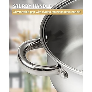 Cook N Home 4-Piece 8 Quart Multipots, Stainless Steel Pasta Cooker Steamer