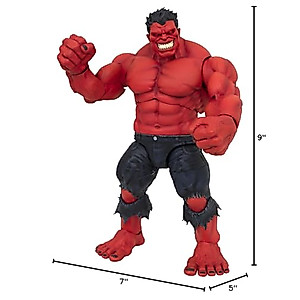 Diamond Select Toys Marvel Select Red Hulk 9-Inch Action Figure (Red)