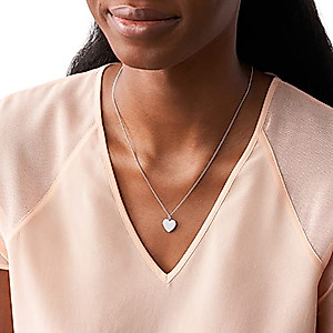 Fossil Women's Engravable Necklace, Color: Silver (Model: JF03330040)