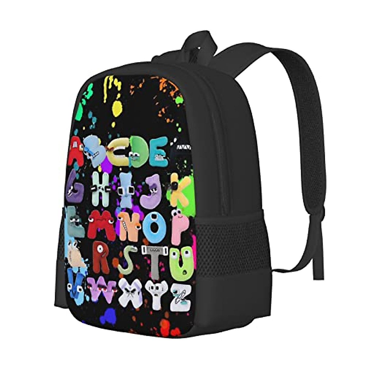 OOIL Alphabet Lore Unisex Cartoon Backpack Travel Bag Teens Game Bag Casual Backpack