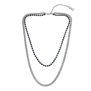 Steve Madden Ball Chain Layered Necklace