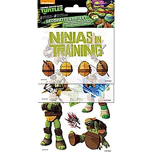 Teenage Mutant Ninja Turtles Backpack with Lunch Box Set - Bundle with 15” TMNT Backpack, Lunch Bag, Water Bottle, Stickers, More | TMNT Backpack for Boys