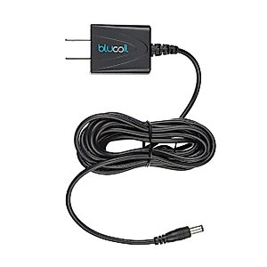 Blucoil 9V 670mA Power Supply with Slim US Plug AC Adapter Center Negative - Compatible with BOSS, Behringer, DigiTech, Jim Dunlop, MXR, Nobels, NUX, Roland, TC Electronic, Xotic, Zoom Effects Pedals