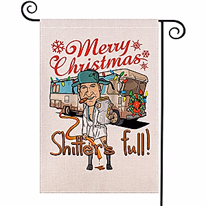 Merry Christmas Garden Flag, National Christmas Decorations Outdoor, Christmas Garden Flag Village, Christmas Holiday Garden Flag, Vertical Double Sided 12.5 x 18 Inch Christmas Yard Decor