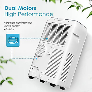EUHOMY 10000 BTU Portable Air Conditioners Standing AC Floor Standing Air Conditioner 3-1 Portable Air Conditioner with Window Installation Kit, Floor AC with Remote Control for 350 sq. ft. Room