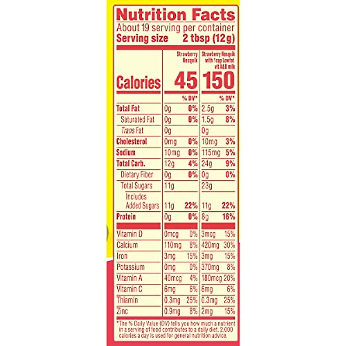 Nesquik Strawberry Powder Drink Mix 9.38oz