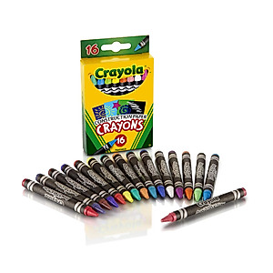 Crayola Construction Paper Crayons (16ct), Kids Crayons, Long-Lasting, Non-Toxic, Vibrant Colors for Kids Arts and Crafts, Ages 3+