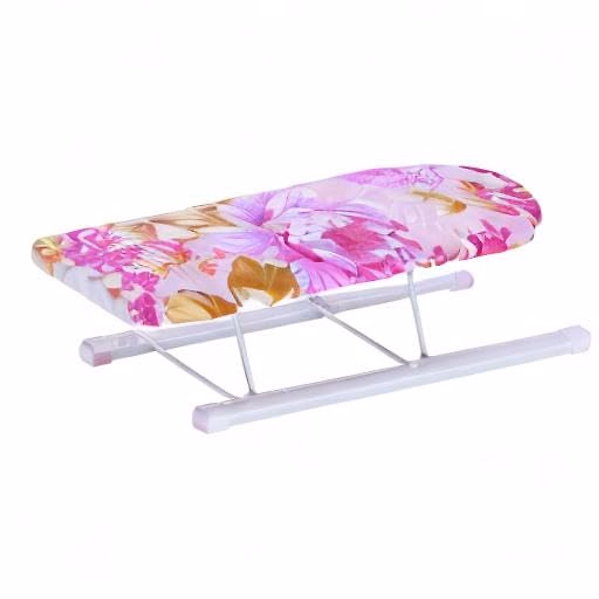 HisiLucky Mini Ironing Board Tabletop Portable Collar Ironing Board with Folding Legs for Household Dormitory Laundry Rooms, Pink