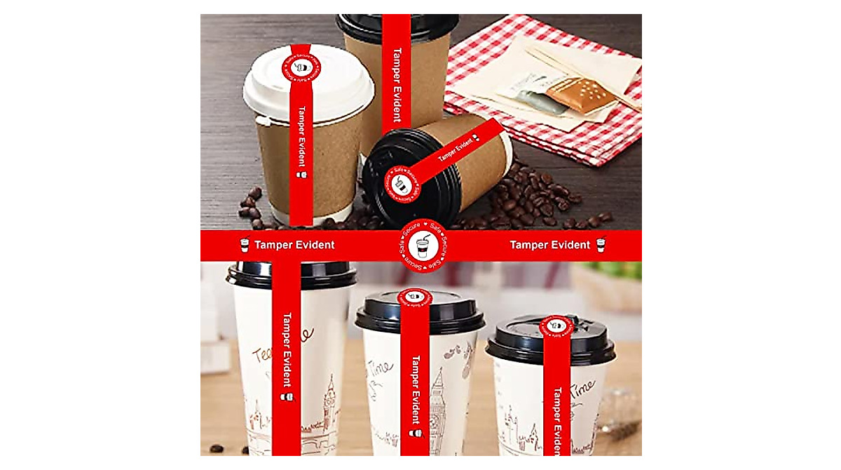 Secure Tamper Evident Seals for Drinks - 500 Pack