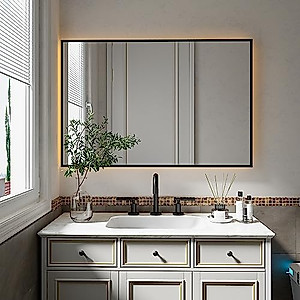 KPAIDA Bathroom Faucets, 3 Hole Bathroom Sink Faucet Matte Black 8 inch Widespread Bathroom Faucet, 2 Handle Faucet for Bathroom Sink Vanity with Pop Up Drain