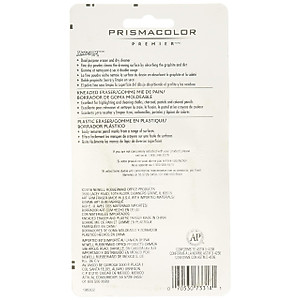 Prismacolor Premier Kneaded, ArtGum and Plastic Erasers, 3 Pack