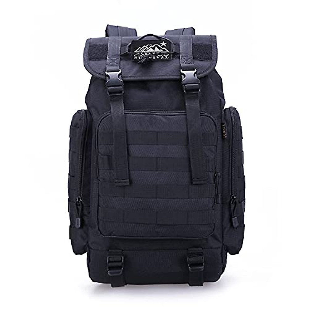 Sirius Survival “The Rambler” - 40L Tactical Backpack with MOLLE Webbing (Black)