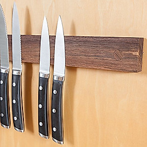 wooDsom Powerful Magnetic Knife Strip, Holder Made in USA (Walnut, 12 inches)
