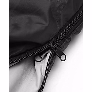 Ohuhu Double Sleeping Bag with 2 Pillows, Waterproof Lightweight 2 Person Adults Sleeping Bag for Camping, Backpacking, Hiking, with Carrying Bag (Black)