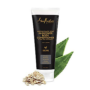 SheaMoisture In-Shower Body Wash Conditioner Body Wash for Sensitive Skin African Black Soap Shea Butter Body Wash 8 OZ