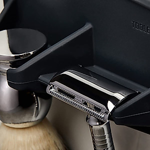 Tooletries - The Maverick Silicone Razor & Brush Holder Holder - The Best Safety Razor Stand. This Will Prolong The Life of Your Shaving Brush - Charcoal