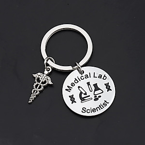 TGBJE Medical Lab Scientist Gift Medical Lab Scientist Keychain Lab Assistant Gift Medical Laboratory Scientist Gift (Lab Scientist)
