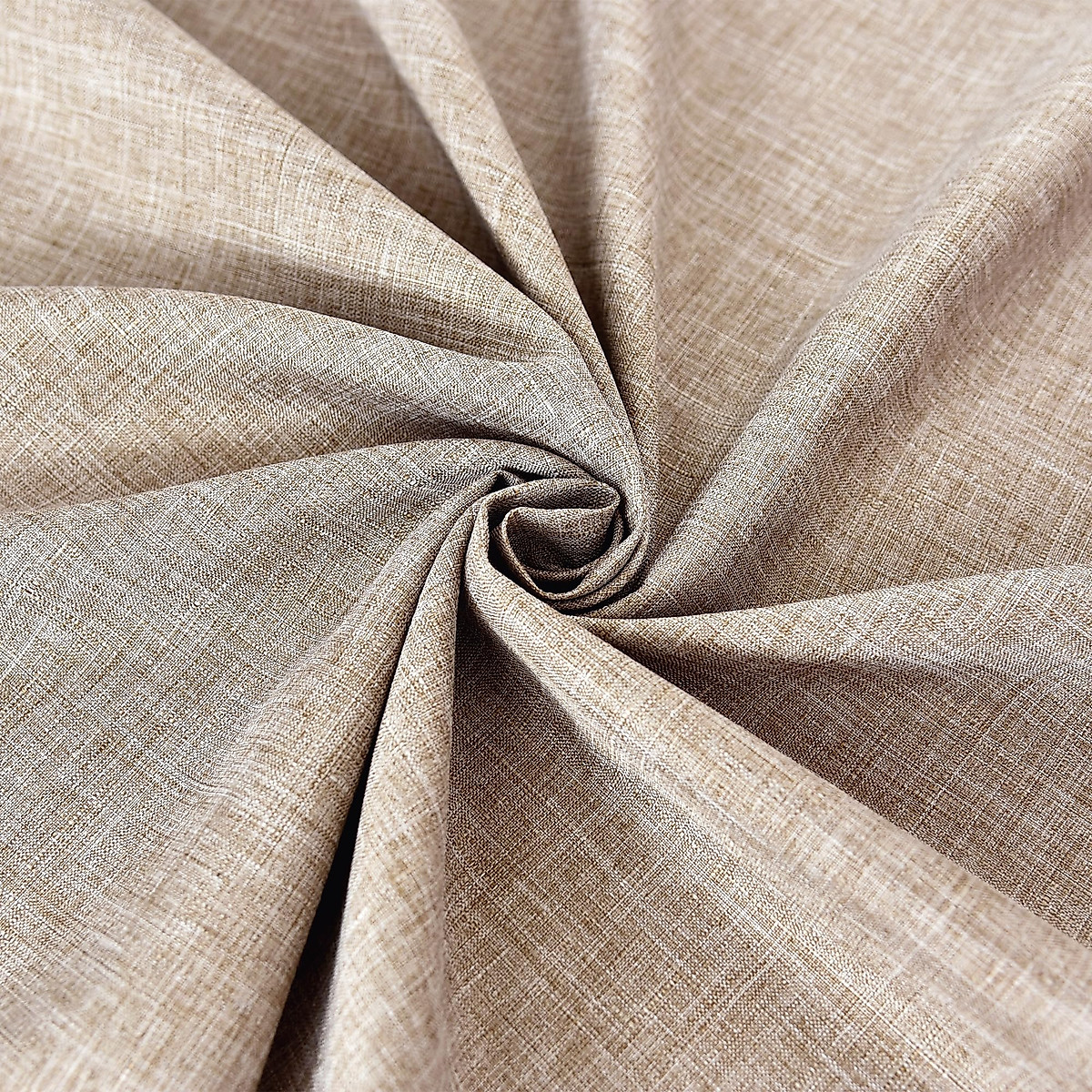 Fitable Nature Faux Linen Tablecloths Rectangle 60 x 84 Inch - 2 Pack Neutral Table Clothes for 4-6 Foot Tables, Wrinkle-Proof Faux Burlap Table Cover for Dining, Farmhouse, Outdoor Picnic, Camping