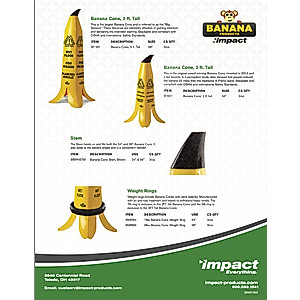 IMPB1001 - Banana Wet Floor Cones