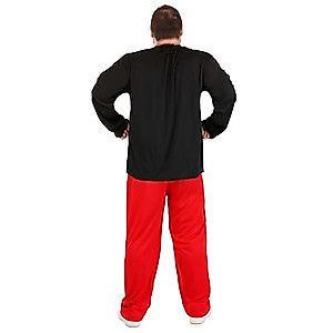 Fun Costumes Men's Saturday Night Live Spartan Cheerleader Plus Size Costume, SNL Cosplay Outfit, Uniform, PL Black