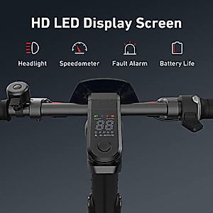 NIU KQi3 Max Electric Scooter, Portable, Folding , 450W Power, 40 Miles Long Range, Max Speed 23.6MPH, 25% Hill Climbing, 265lbs Max Load, Self-Healing Tires for Adults, UL Certified