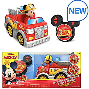 Disney Junior Mickey's 5.5" Full-Function Remote Control Firetruck, R/C Vehicle, Children Ages 3 Years and up