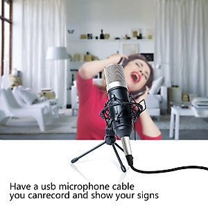 YACSEJAO USB Microphone Cable,3M/9.8FT USB to XLR Female 3 Pin Cable,USB Male to XLR Female Microphone Link Converter Cable for Microphones,Guitar,or Recording Karaoke Sing