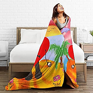 Unique Soft Bed Throws Popular Blanket Novelty Throw Blanket Throw Super Cozy Blanket Gifts for Latino Fans Matter Pride 50X60 in 01