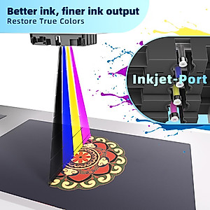 Xcinkjet New Sublimation Ink Cartridge Compatible with Sawgrass Virtuoso SG500 SG1000 Printers(1 Black, 1 Cyan, 1 Magenta, 1 Yellow, 4-Pack)