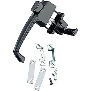 Wright Products V333BL Tie Down Push Button Door Latch for Screen and Storm Doors, Black