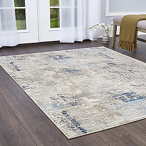 Home Dynamix Melrose Lorenzo Area Rug, 4x5, Gray/Blue