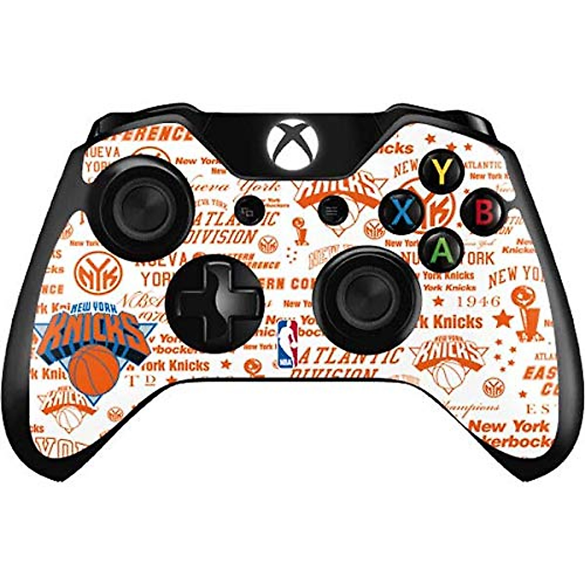 Skinit Decal Gaming Skin Compatible with Xbox One Controller - Officially Licensed NBA NY Knicks Historic Blast Design
