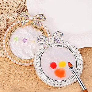 Mcduyant Nail Palette Knot Nail Polish Palette Nail Tray for Nail Art Nail Polish Mixing Palette Nail Art Display Board