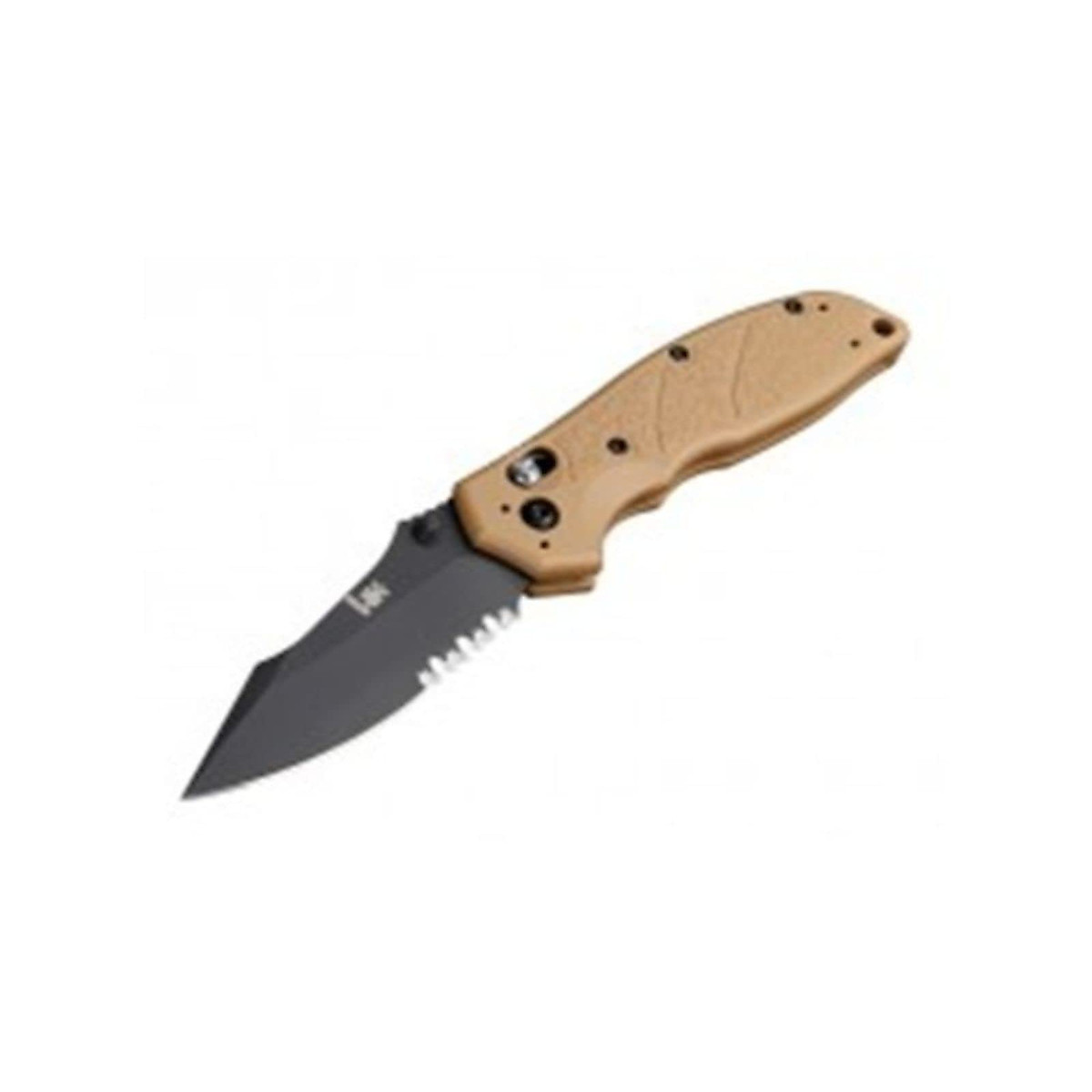 Heckler & Koch Hunting Knife Fold Blade Hk Exemplar 3.25" Pivot Lock, Brown, 54153