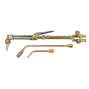 SÜA - Medium Duty Oxy-Fuel Torch with Check Valves, Cutting, Heating and Welding Tips (Acetylene) - Compatible with Victor
