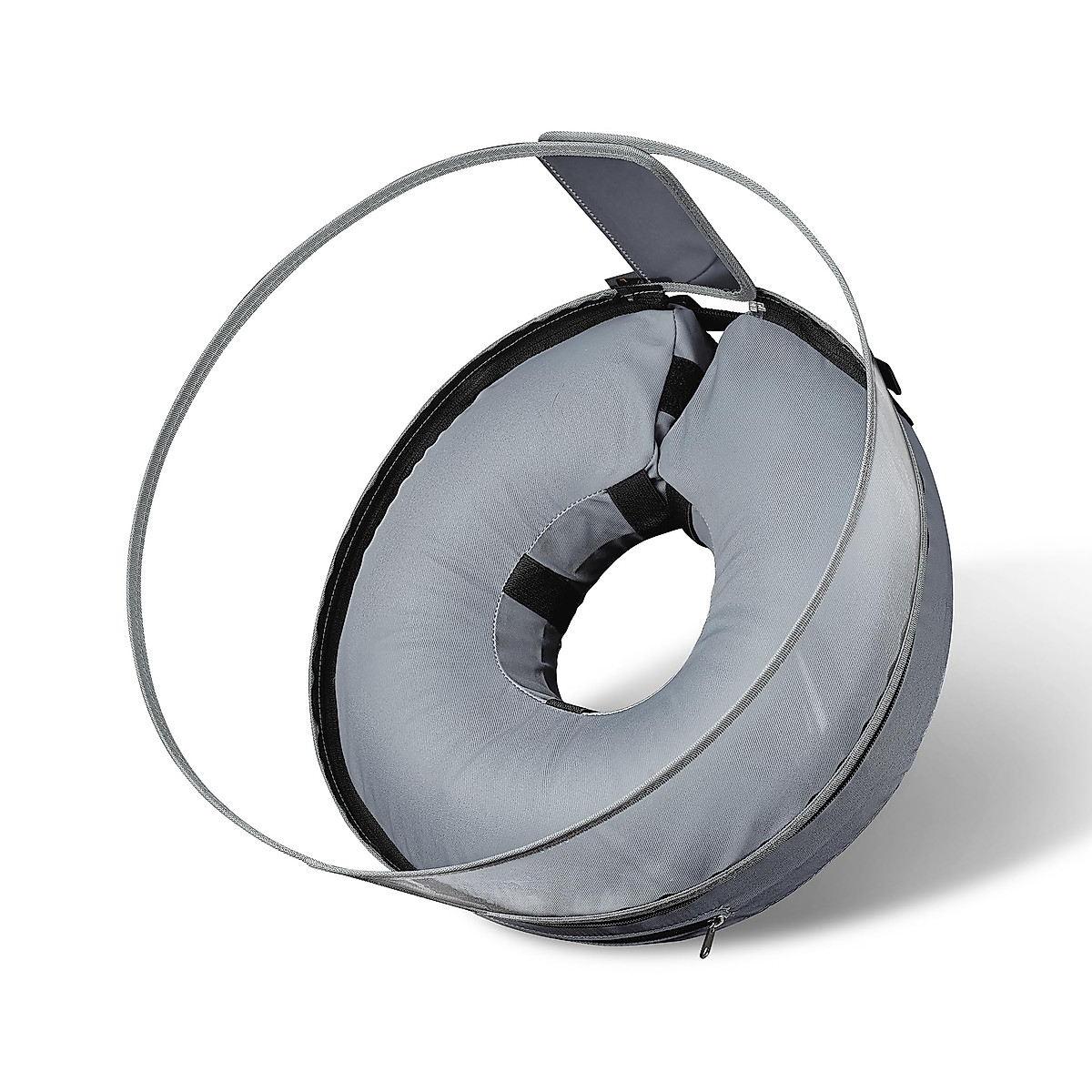 BARKLESS Dog Cone, Dog Donut Collar After Surgery, Inflatable Dog Cone with Clear Anti-Licking Shield, Alternative to Cone of Shame for Large Medium Dogs, Does Not Block Vision