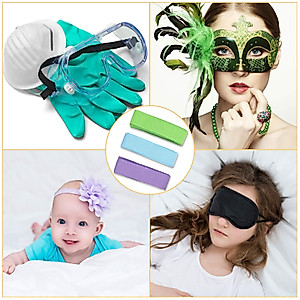 30 Yards Color Wide Braided elastic band, String for Crafts DIY Projects Sewing Headbands Hair Bands Shorts Waist Shoe Laces Wigs Bracelets, 18 Colors, 1 Inch