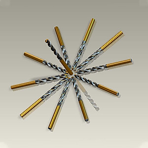 Aopin 2pcs HSS 9/16" Inch (14mm) Metric Gold Cobalt Titanium High Speed Steel Twist Drill Bit,Suitable for Cast Iron,Stainless Steel,Copper, Wood,Plastic,Other Material Products