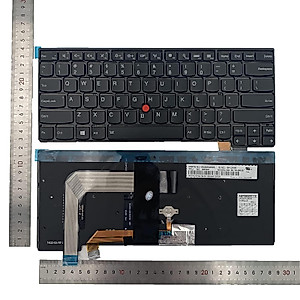 LXDDP Laptop Replacement US Layout Backlit Keyboard for Lenovo ThinkPad T460s T470s (Not Fit T460 T460p T470 T470p) 00PA452 00PA482 SN20H42364, Black