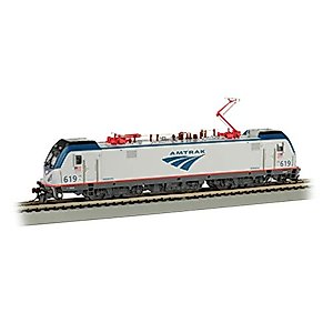 Bachmann Trains ACS-64 Dcc Wowsound Equipped Electric Locomotive AMTRAK #619 - HO Scale Prototypical Silver