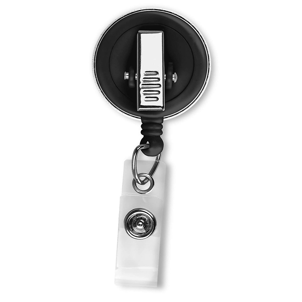 Cool Giraffe Badge Reel， Retractable Name Card Badge Holder with Alligator Clip, 24in Nylon Cord, Medical MD RN Nurse Badge ID, Badge Holder, Office Employee Name Badge