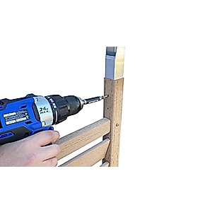 Enclo Privacy Screens EC18011 4ft H x 3ft W Waverly Outdoor Privacy Fence Panel Screen No Dig WoodTek Vinyl Louvered Kit (2-Pack), Cedar Color