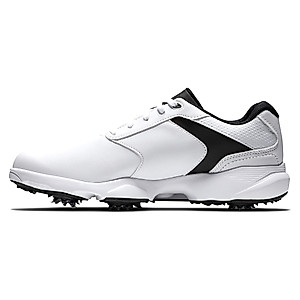 FootJoy Men's eComfort Previous Season Style Golf Shoe, White, 9 Wide