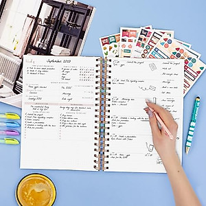 PLANBERRY Large Weekly Planner Premium – Undated Life & Budget Planner – Organizer & Productivity Journal, 8x10.4″ (African Terracotta)