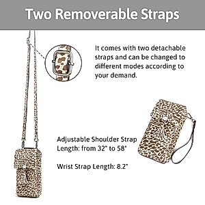 Pearl Angeli Small Crossbody Phone Bag RFID Women Wallet Cellphone Credit Card Purse with Adjustable Shoulder Strap