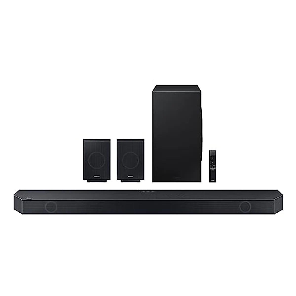 SAMSUNG 11.1.4 ch. Wireless Dolby Atmos Soundbar and Rear Speakers, HW-Q990C (2023) Bundle with 2 Year CPS Enhanced Protection Pack